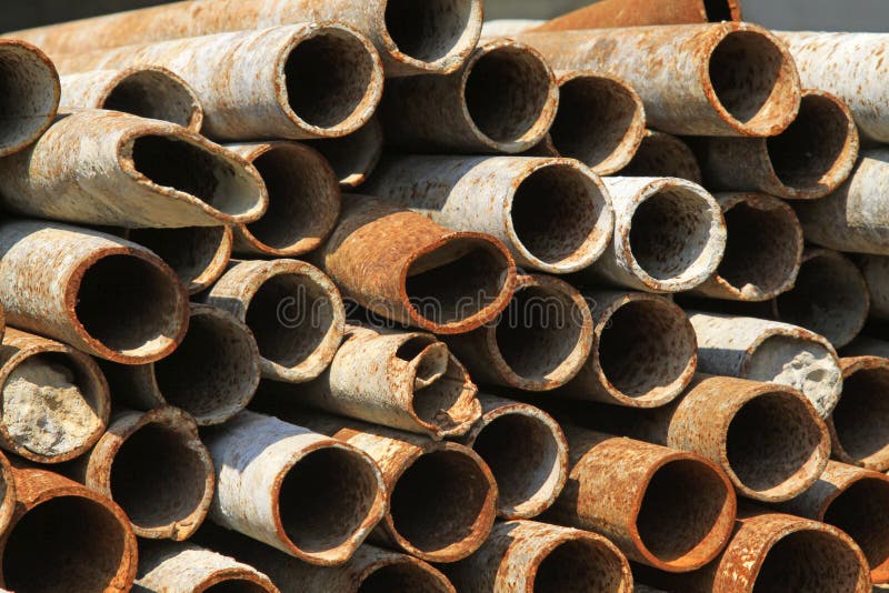 Rust Deformation Steel Pipe Stock Photo - Image of infrastructure ...