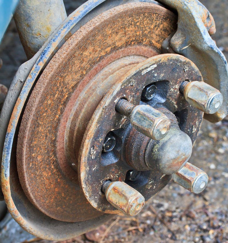Rust Disc Brake and Caliper Stock Photo - Image of mechanical, brake ...