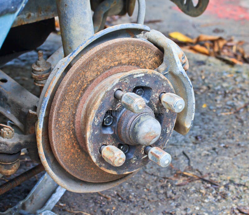 Rust Disc Brake and Caliper Stock Photo - Image of mechanical, brake ...