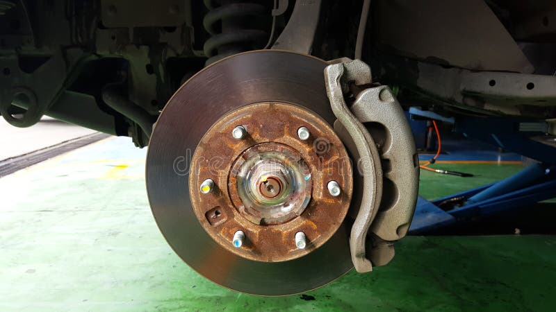 Rust Disc Brake and Caliper Stock Photo - Image of mechanical, brake ...