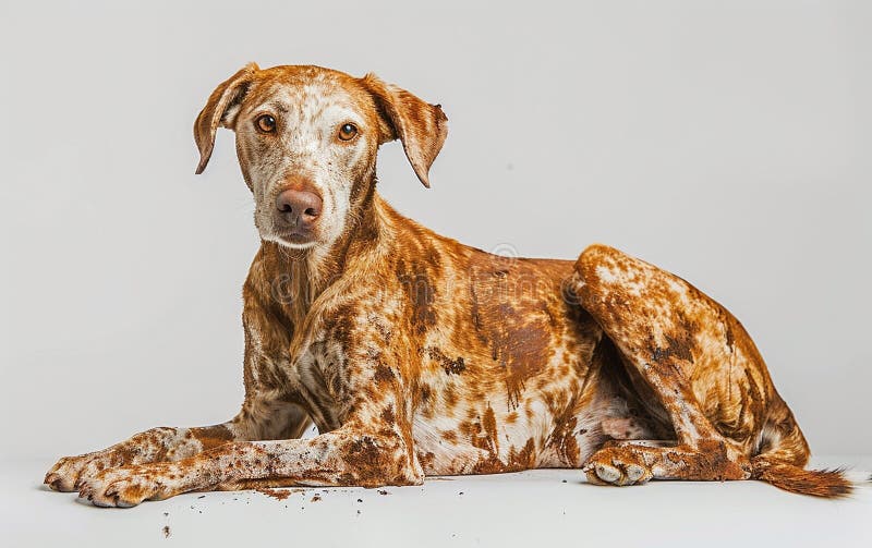 Rust Dog in Minimalist Setting -Generative Ai Stock Photo - Image of ...