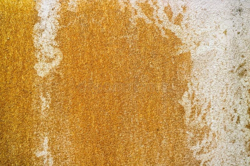 Rust of Concrete Surface Was Damaged by Groundwater Stock Image - Image ...