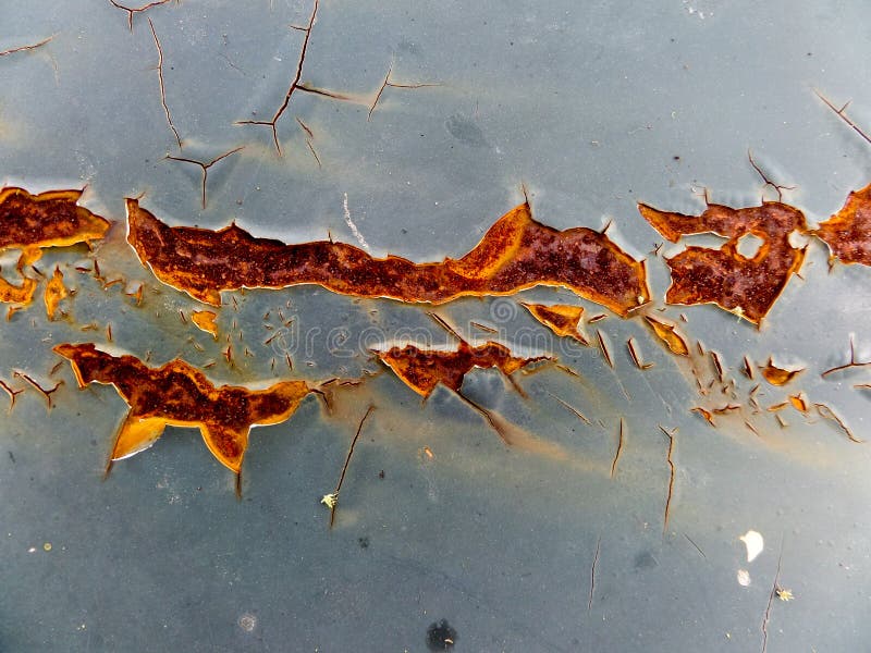 Panorama Rust and Erosion of Metal Surface Stock Photo - Image of ...