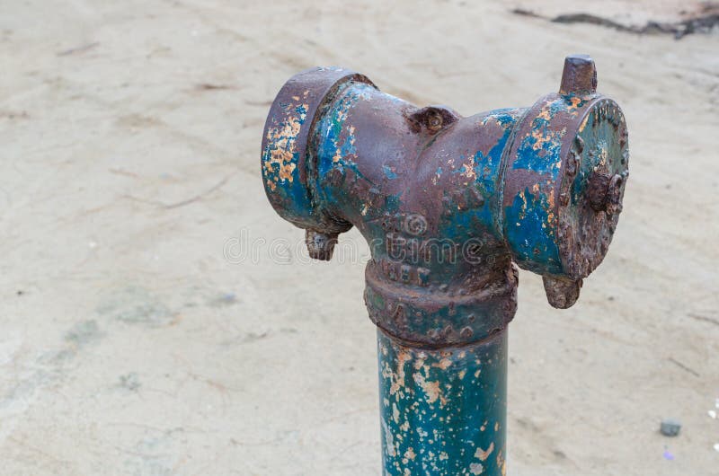 Rust fire hydrant stock photo. Image of hydrant, sand - 47684876