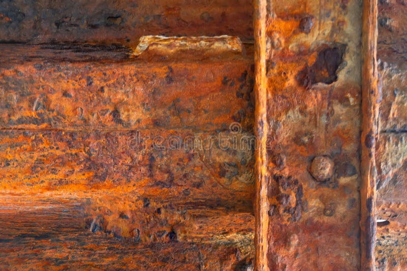 Rust Flaking Detail. High Contrast Decay Surface Stock Photo - Image of ...