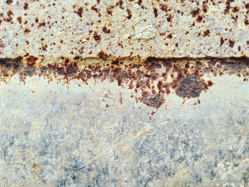 Rust Formed on the Steel Plate is Ideal for the Background. Stock Image ...