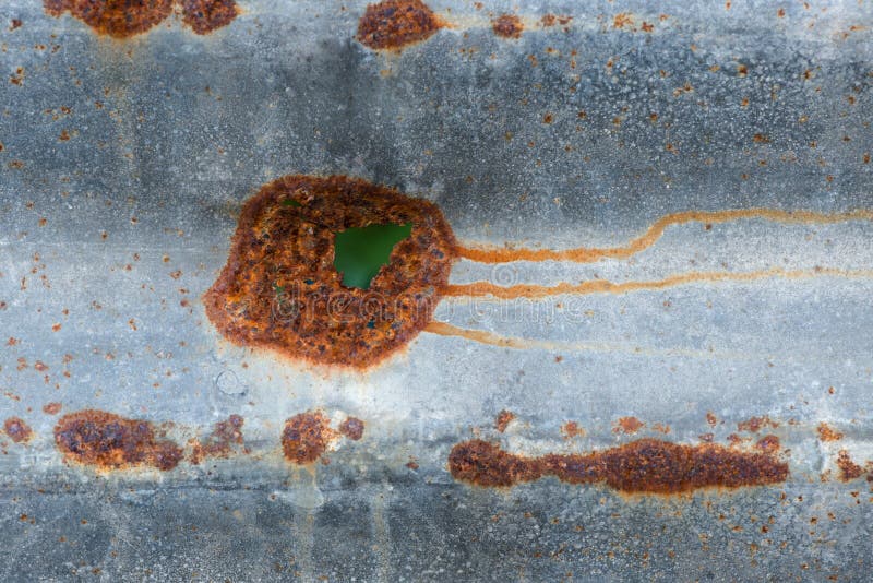 Rust on galvanized sheet stock photo. Image of corrugated - 45789868