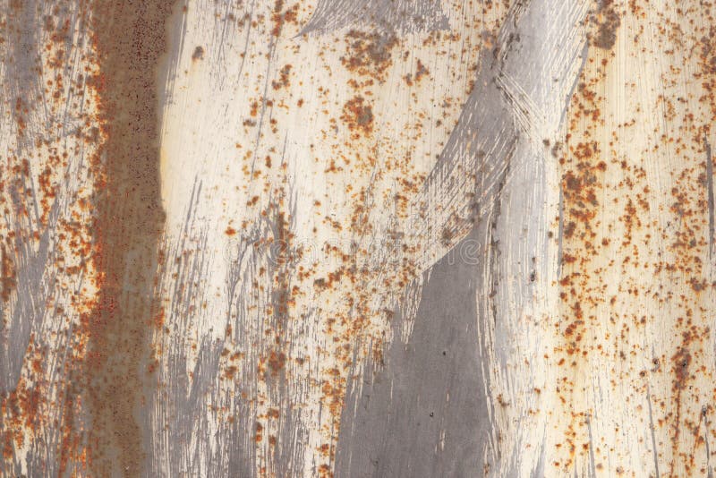 Rust Gray White Painted Wall Texture Stock Image - Image of metallic ...