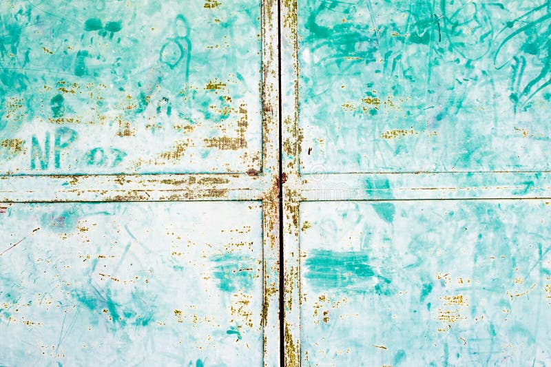 Rusty Green Painted Metal with Cracked Paint, Texture Color Grunge ...