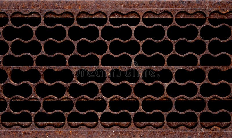 Rust Grid Iron Grates, Grid Pattern, Steel Wire Mesh Fence Wall ...
