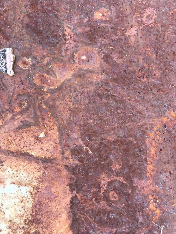 The Rust Surface is Red with a Rough Surface on the Metal Surface Stock ...