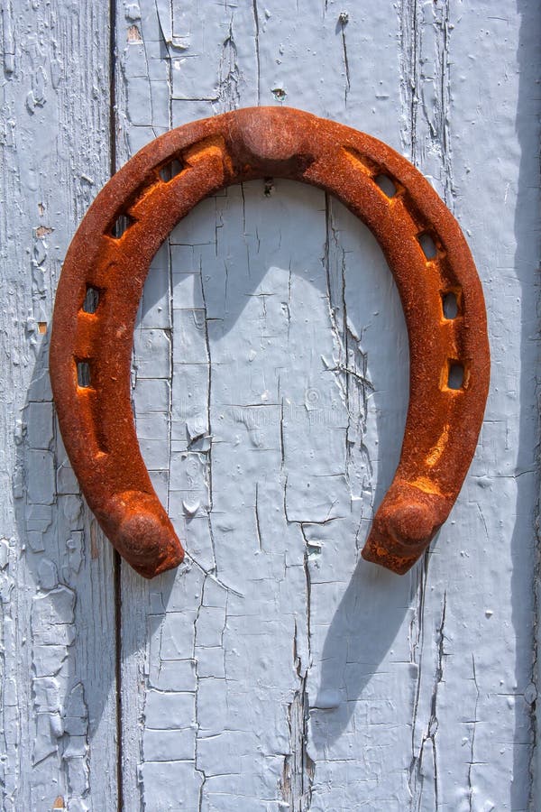 Horseshoe Old Rust Metal Horse Shoe Isolated on White Stock Photo ...