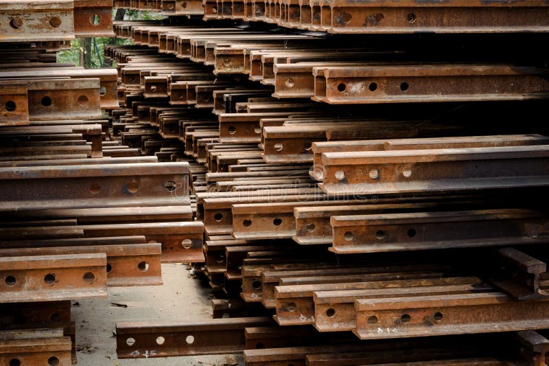 Rust iron beam stock photo. Image of group, metal, industrial - 65108220