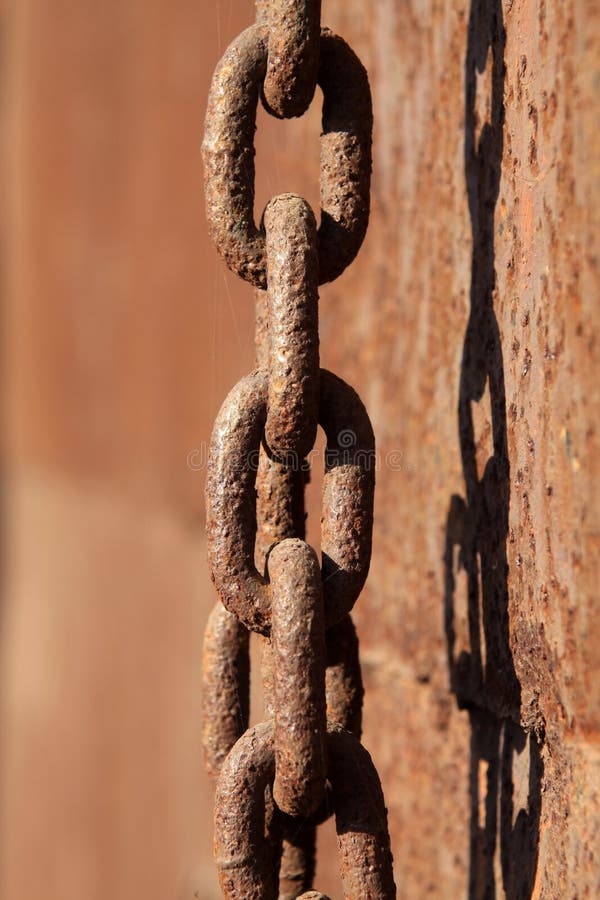 Rust iron chains stock image. Image of deep, details - 22655859