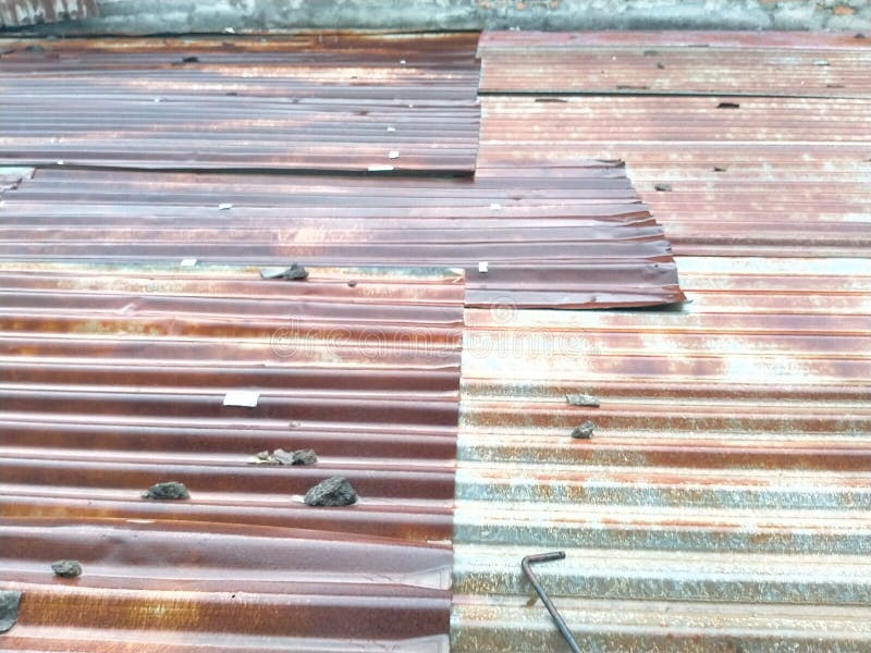 Rust Iron Sheeting stock photo. Image of roof, iron - 222051244