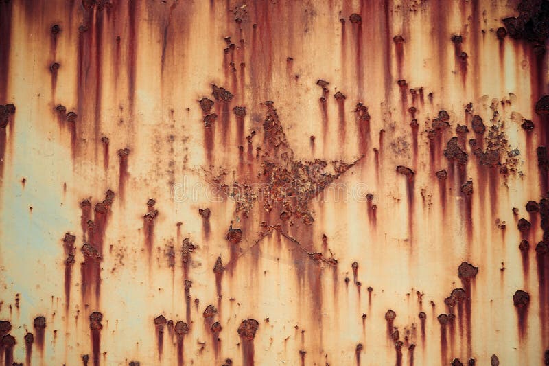 The Old Rust Star Iron Floor Pattern Background Stock Image - Image of ...
