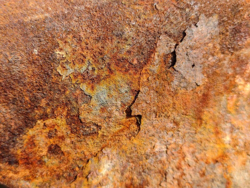 Rust on an Iron Surface. the Concept of Rust Stock Image - Image of ...