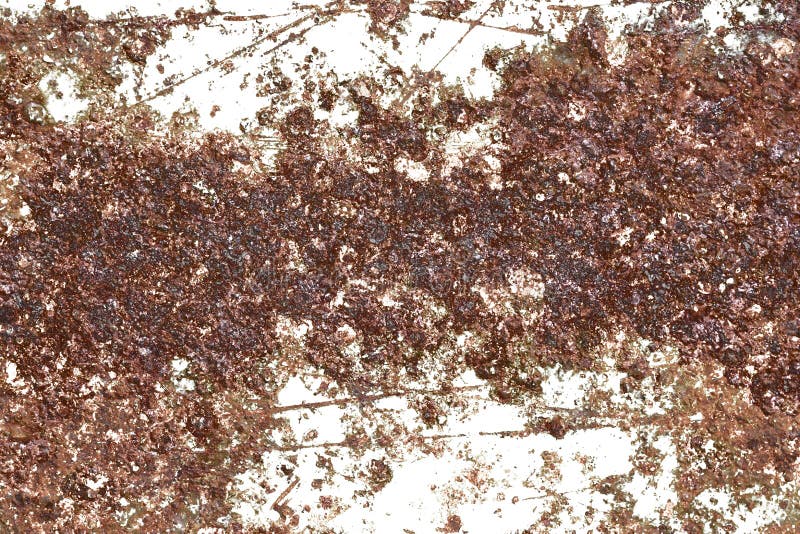 Rust Isolated on a White Background. Texture for the Designer Stock ...