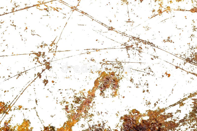 Rust Isolated on a White Background. Texture for the Designer Stock ...