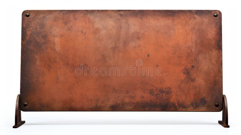 Rust Leather Sign Mockup - Panoramic Scale Minimalism Stock ...