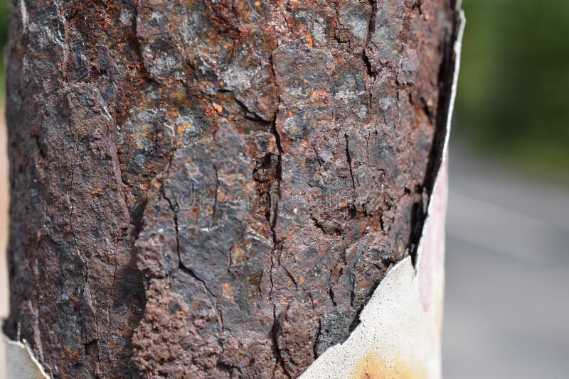 Rust on Light Pole stock photo. Image of texture, pole - 59309162