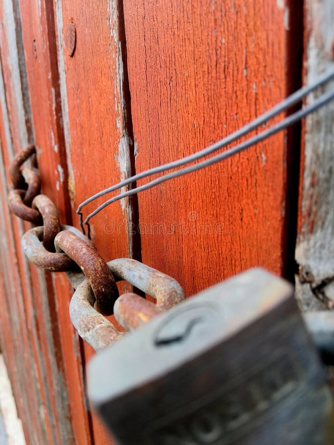 Rust lock red orange stock photo. Image of orange, rust - 163586710