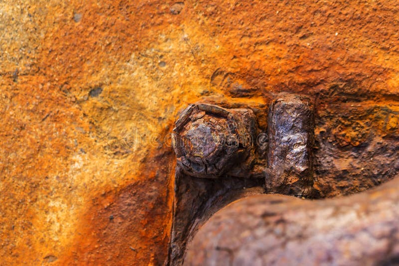 Rust at Metal.a Condition that Causes Damage To the Material. Stock ...