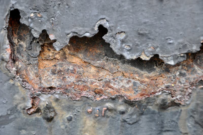 Rust Metal, Damage of Rust and Corrosion Background Stock Photo - Image ...