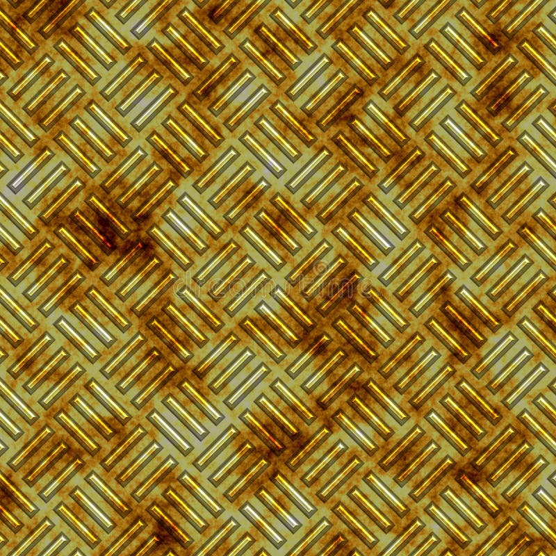 Gold Metal Seamless Texture with Pattern Stock Illustration ...