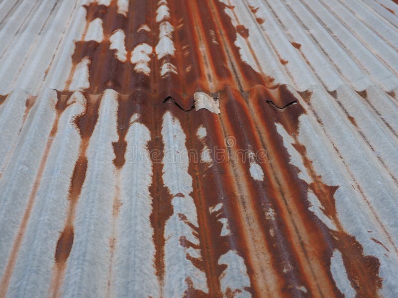 Rust on metal sheet. stock image. Image of iron, roof - 82571253