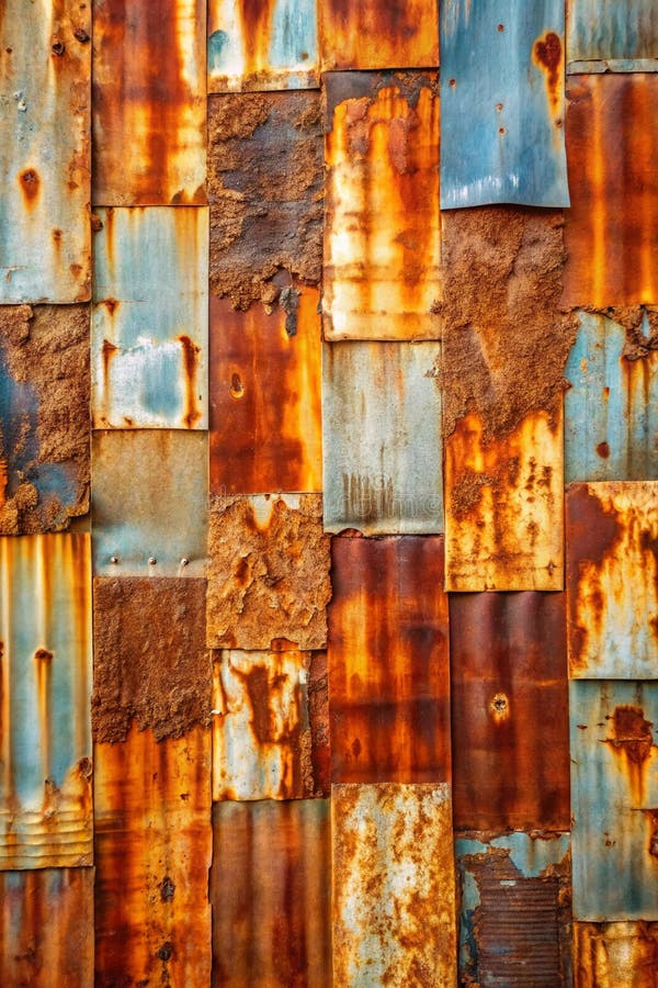Rust Metal Sheet Texture for 3D Mapping and Industrial Designs Stock ...