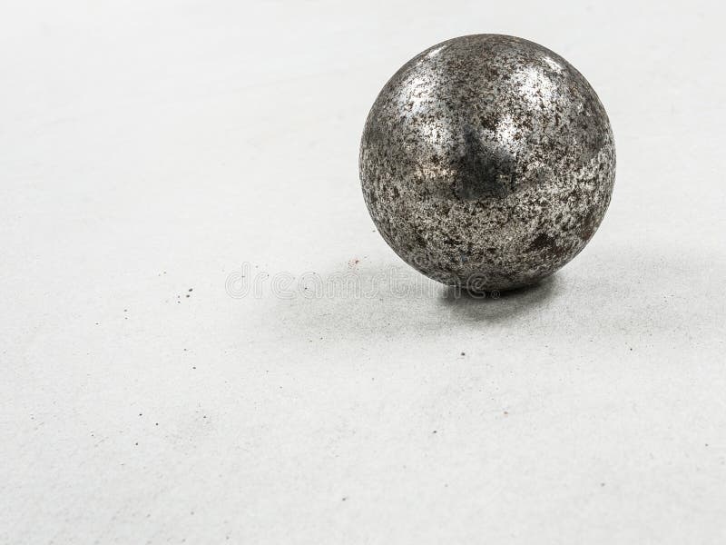 Rust Metal Steel Sphere, on White Stock Image - Image of shape ...
