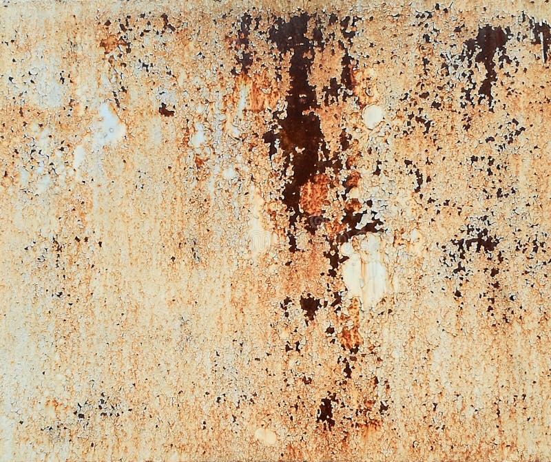 Rust on Metal Surface Covered with Paint Stock Photo - Image of ...