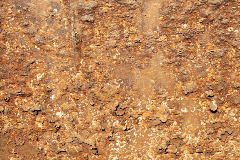 Rust of Metals.Corrosive Rust on Old Iron with a Hole. Rusted Orange ...