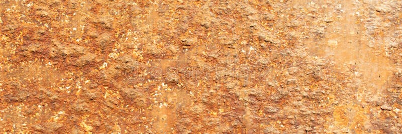 Rust of Metals.Corrosive Rust on Old Iron with a Hole. Rusted Orange ...