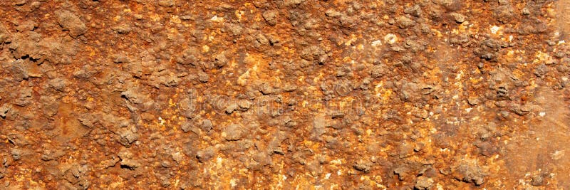 Rust of Metals.Corrosive Rust on Old Iron with a Hole. Rusted Orange ...