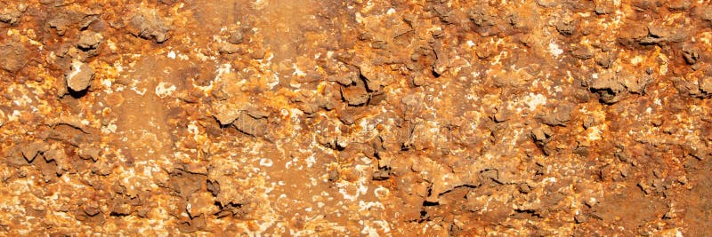 Rust of Metals.Corrosive Rust on Old Iron with a Hole. Rusted Orange ...