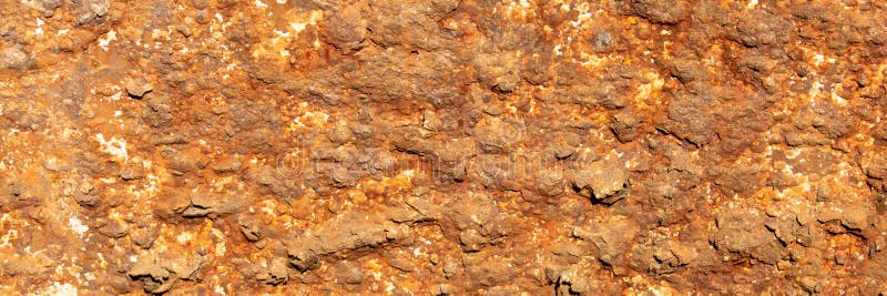 Rust of Metals.Corrosive Rust on Old Iron with a Hole. Rusted Orange ...