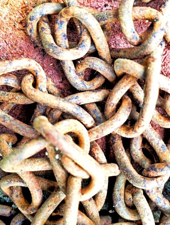 Rust in the mettle Chain stock photo. Image of rustbackgroung - 253537478