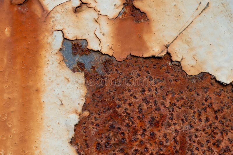 Rust and Old, Falling Paint on the Iron Bridge Structure Stock Photo ...