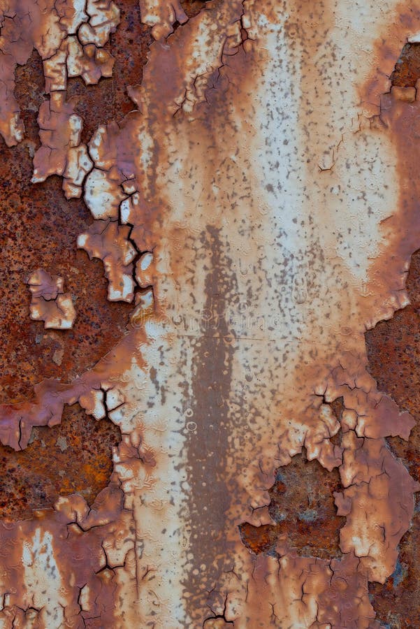 Rust and Old, Falling Paint on the Iron Bridge Structure Stock Photo ...
