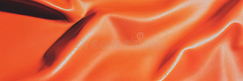 Rust Orange Leather Textured Fabric Background with Warm Lighting for ...