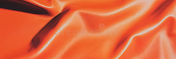 Rust Orange Leather Textured Fabric Background with Warm Lighting for ...