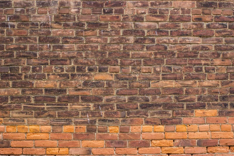 Rust / Orange Weathered Brick Texture or Urban Wall Background Stock ...