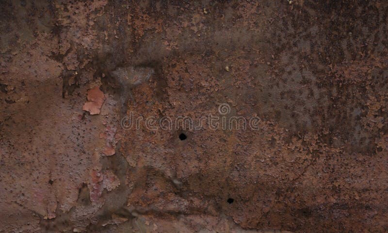 Rust And Oxidized Background. Old Iron Panel. Dark Red, Brown And Black ...