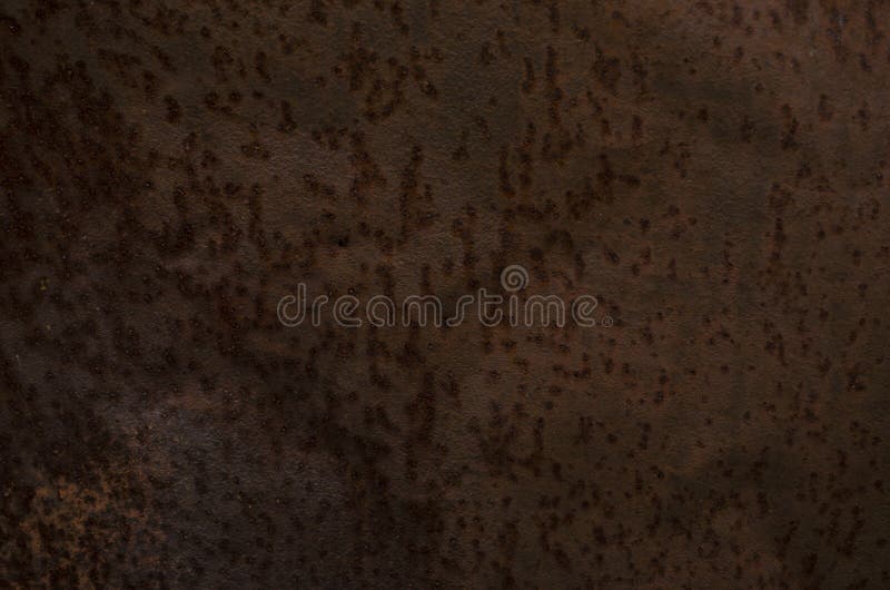 Rust and Oxidized Background. Old Iron Panel. Dark Red, Brown and Black ...