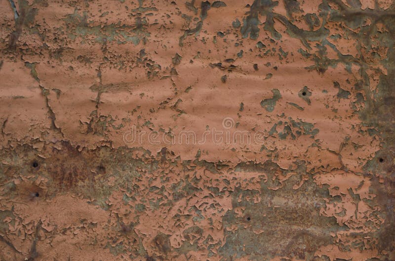 Rust and Oxidized Background. Old Iron Panel. Red, Brown and Black Rust ...