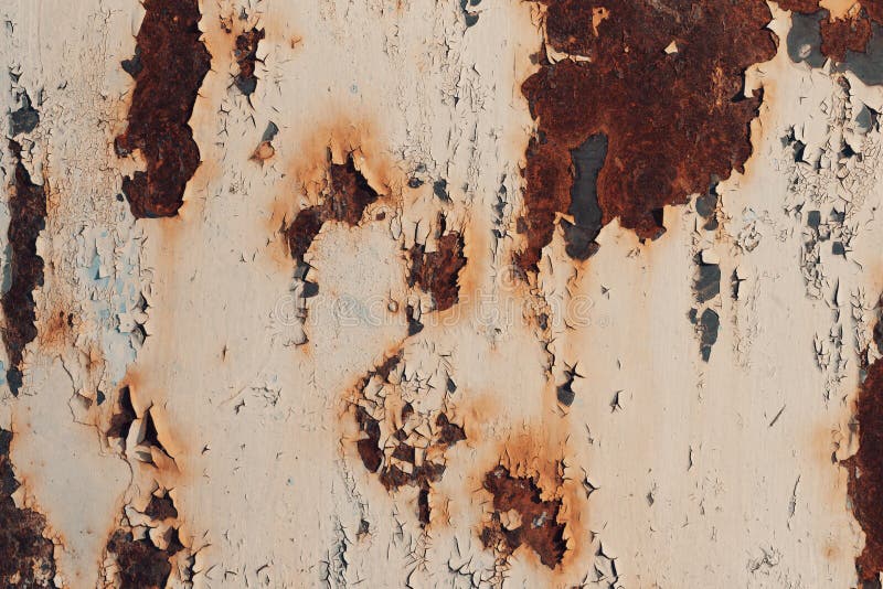 Rust and Oxidized Metal Background. Old Metal Iron Panel Stock Image ...