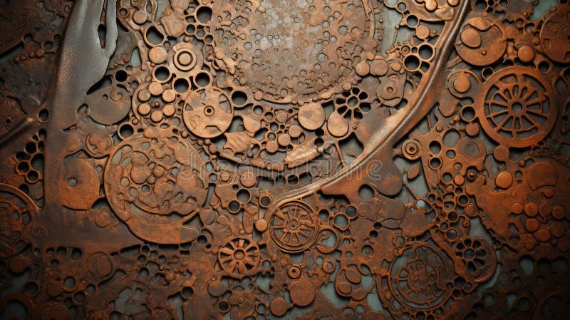 Rust oxidized metal stock illustration. Illustration of visual - 368408706