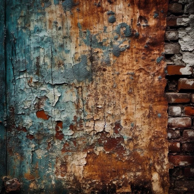 Rust Paint Grunge Texture Background Stock Illustration - Illustration ...